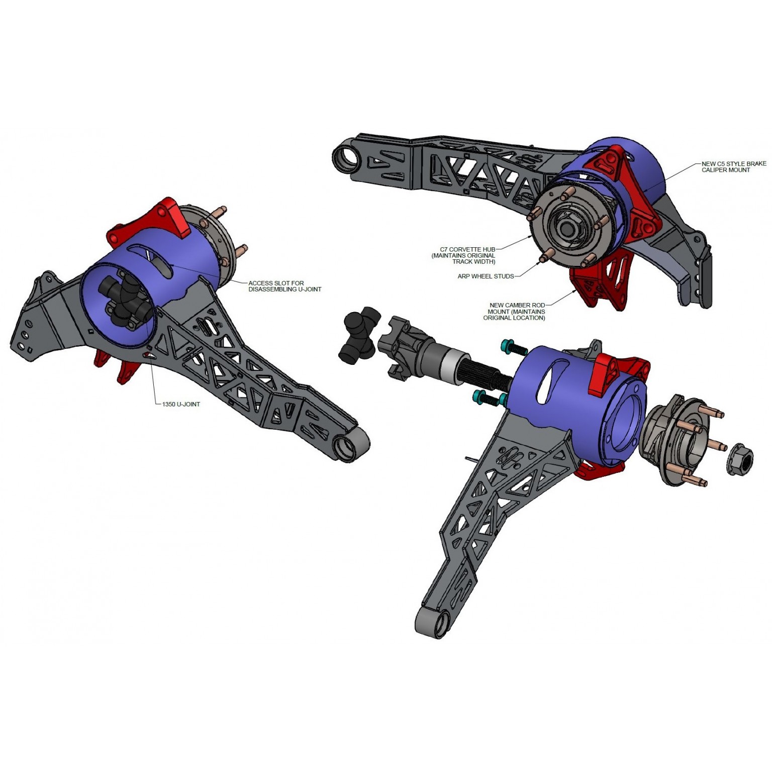 Complete Track 1 9" IRS Suspension System | 1963-1979 Corvette - Ridetech